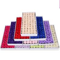 China Red Rose Petal Soap Flower Head Gift Box Special Flower Wrapping Material for sale