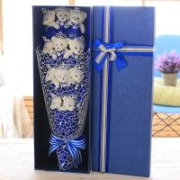 China Gift Box Eternal Rose Flower Birthday Teddy Bear Doll More Than Romantic for sale