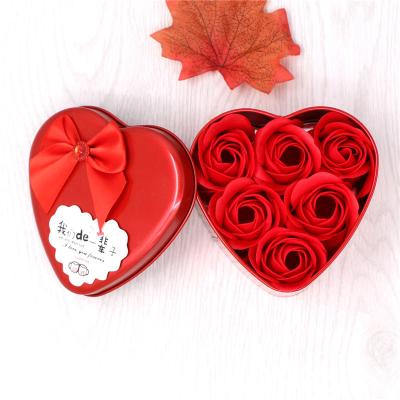 China Heart Rose Petal Soap Flower Gift Box , Eternal Rose Flower For Valentine ' S Day Gift for sale