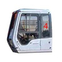 China 4457178 HITACHI Excavator Glass Cab Window Left Door Rear Position NO.4 Tempered Glass for sale