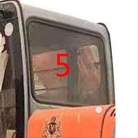 China 4457180 HITACHI Excavator Glass Cab Window Tempered Glass Back Side Position NO.5 for sale