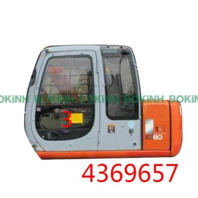 China 4369657 HITACHI Excavator Glass Window Left Door Lower Position NO.3 for sale