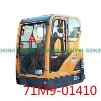 China 71M9-01410 HYUNDAI Excavator Front Glass Replacement  Upper Position A Window Tempered for sale