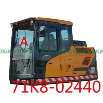 China 71K8-02440 HYUNDAI Front Glass Up Position A Excavator Cab Window Tempered for sale