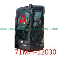 China 71MH-12030 HYUNDAI Excavator Cab Glass Front Upper Tempered Windshield 5MM Thick for sale