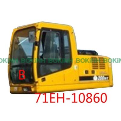 China 71EH-10860 HYUNDAI Front Glass Down Position B Excavator Cab Window Tempered for sale
