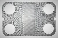 China Equivalent Stainless Steel AISI 316/Titanium Plate Ht/Lt 0.5/0.6mm TS20 Corrugated Plate  for Heat Exchanger for sale