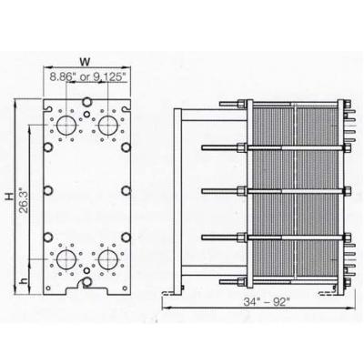China Inventory Product customized Chevron Plate Heat Exchanger Plate for sale