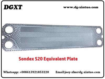 China Stainless Steel 304L/316L Titanium C276 Heat Exchanger Plate Of S20A Plate Heat Exchanger for sale