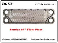 China Supply Replacement Plate 800*150 Center Size S17 Plate of Sondex Plate Heat Exchanger for sale