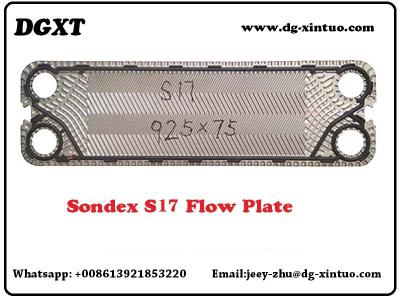 China Supply Replacement Plate 800*150 Center Size S17 Plate of Sondex Plate Heat Exchanger for sale