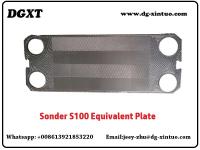 China S100 fishbone SS316 Heat Exchanger Plate For Sondex Plate Heat Exchanger for sale