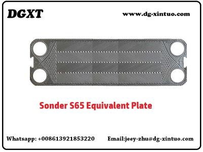 China Sondex S65 Glue Type Stainless Steel/Titanium Heat Exchanger Plate Of Plate Heat Exchanger for sale