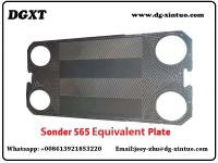 China S65 fishbone SS316 Heat Exchanger titanium Plate For Sondex Plate Heat Exchanger for sale