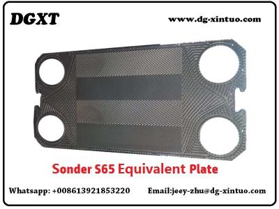 China S65 fishbone SS316 Heat Exchanger titanium Plate For Sondex Plate Heat Exchanger for sale