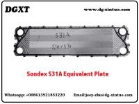 China OEM Equivalent Parts S31A Stainless Steel/titanium Plate of Sondex Plate Heat Exchanger for sale