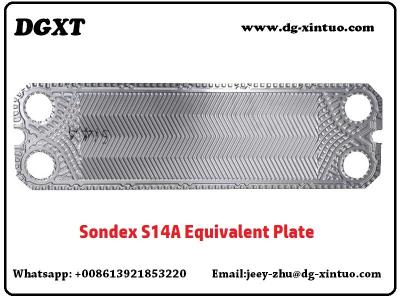 China Sondex Stainless Steel/Titanium Plates Of The Danfoss S14 Gasket Heat Exchanger for sale