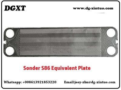 China S86/S87 Stainless Steel/titanium Heat Exchanger Plate of Sondex Plate Heat Exchanger for sale