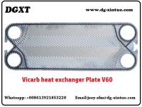 China Vicarb Plate Heat Exchanger Replacement 100% High Grade Quality V60-0.5-316L Plate for sale
