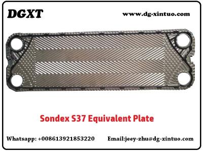China Sondex S37 fishbone SS316 Heat Exchanger Plate For Plate Heat Exchanger for sale