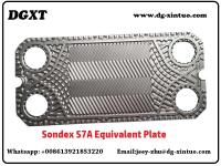 China Sondex S7A/S7 Glue Type Small Heat Exchanger Plate, Corrugated Heat Transfer Plate for sale