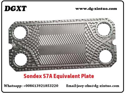 China Sondex S7A/S7 Glue Type Small Heat Exchanger Plate, Corrugated Heat Transfer Plate for sale