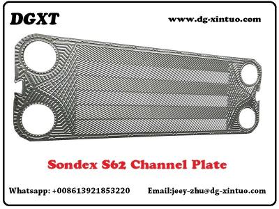 China S62/S63 Heat Exchanger Heating and Cooling Plate transition Stainless Steel/TI plate of Sondex Plate Heat Exchanger for sale