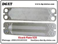 China 100% Perfect Replacement Heat Exchanger Plate For Vicarb V20 Gasket Frame Heat Exchanger for sale