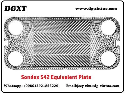 China Supply Sondex Plate Replacement Plate S41/S41A/S42 Gasket Plate Heat Exchanger Stainless Steel/titanium Plate for sale