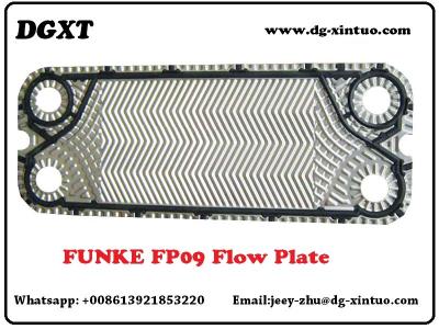 China Funke Corrosion Resistance FP09 Plate For Heat Transfer Plate Heat Exchanger for sale