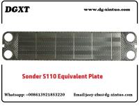 China Replacement Plate Fishbone Heat Exchanger Plate For Sondex S110 Plate Heat Exchanger for sale