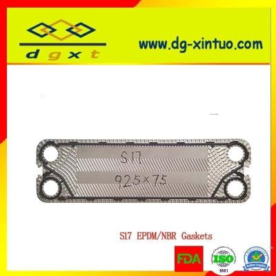 China Customized Sondex Heat Exchanger S17 Epdm Gaskets For Sondex Plate Heat Exchanger with CE ISO9001 CO FE certification for sale