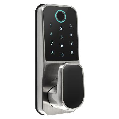 China YAGU Smart Locks Biometric Password and Fingerprint Electronic Replacement Ball Lock Aluminum or Wooden Door Lock TTLOCK APP for sale