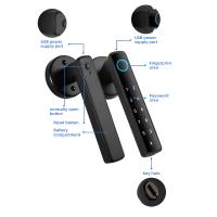 China Hot Selling Wholesale Price Mobile Phone Tuya Wifi APP Spherical Handle Fingerprint Password Intelligent Door Lock for sale