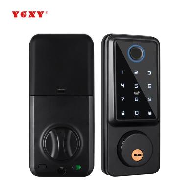 China YAGU Mini Short Smart Lock Keyless Entry Password IC Card Key Anti-theft Lock Office Automatic Digital Code Deadbolt Door Lock for sale