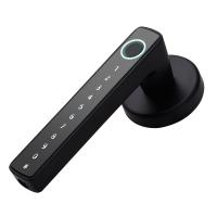 China YAGU Smart Locks Biometric Password and Fingerprint Electronic Replacement Ball Lock Aluminum or Wooden Door Lock for sale