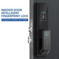 China Remote Unlocking Smart Door Lock Tuya Wifi Smart Fingerprint 3D Sinovo Inteligente Digital Safe Door With Camera Lock for Home for sale