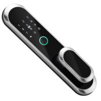 China 304 Stainless Steel Fully Automatic Intelligent Lock TUYA Wifi Application Biometric Digital Keyboard Fingerprint Door Lock for sale