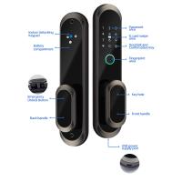 China 304 Stainless Steel Fully Automatic Intelligent Lock TUYA Wifi Application Biometric Digital Keyboard Fingerprint Door Lock for sale
