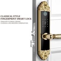 China YAGU European Style Fingerprint Password Security Door Lock Wholesale Factory Selling TTlock&TUYA Version Optional for sale