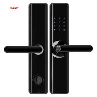 China YAGU Smart Office Secure RFID Key Card Lock Digital Door Lock with Keyless Key Cylinder for Wood Doors for Hotel TTlock&TUYA for sale