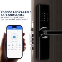 China YAGU Smart Office Secure RFID Key Card Lock Digital Door Lock with Keyless Key Cylinder for Wood Doors for Hotel TTlock for sale