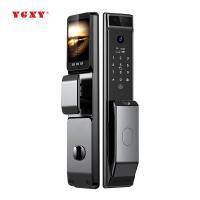 China Hot Selling Full Automatic Real Time Video Intercom Smart Wifi Digital Door Lock Anti-theft Camera Digital Keyless Smart Lock for sale