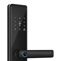 China Smart Office Secure RFID Key Card Lock Digital Door Lock with Keyless Key Cylinder for Wood Doors for Hotel TTlock&TUYA for sale