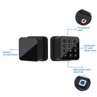 China YAGU Smart Locks Biometric Password and Fingerprint Electronic Deadbolt with RFID Handle Digital Slide and WiFi App Lock for sale