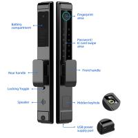 China Wholesale Price High-quality European 85 Mortise Narrow Border Tuya Wifi Aluminum Alloy Door Smart Door Lock for sale