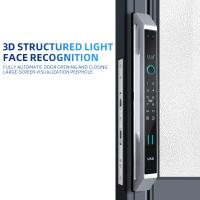 China YAGU Face Recognition Fingerprint Lock 35MM Narrow Bezel Cell Phone Tuya Aluminum Door Code Lock Automatic Smart Door Locks for sale