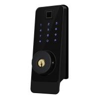 China Smart Password Fingerprint Card TTLOCK APP Digital Lock Electronic Rim Door Locks Waterproof Outdoor Gate Lock for sale