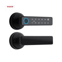 China Hot Selling Wholesale Price Mobile Phone Tuya BLE/wifi APP Spherical Handle Fingerprint Password Intelligent Door Lock for sale