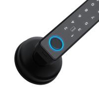 China Hot Selling Wholesale Price Mobile Phone Tuya BLE/wifi APP Spherical Handle Fingerprint Password Intelligent Door Lock for sale